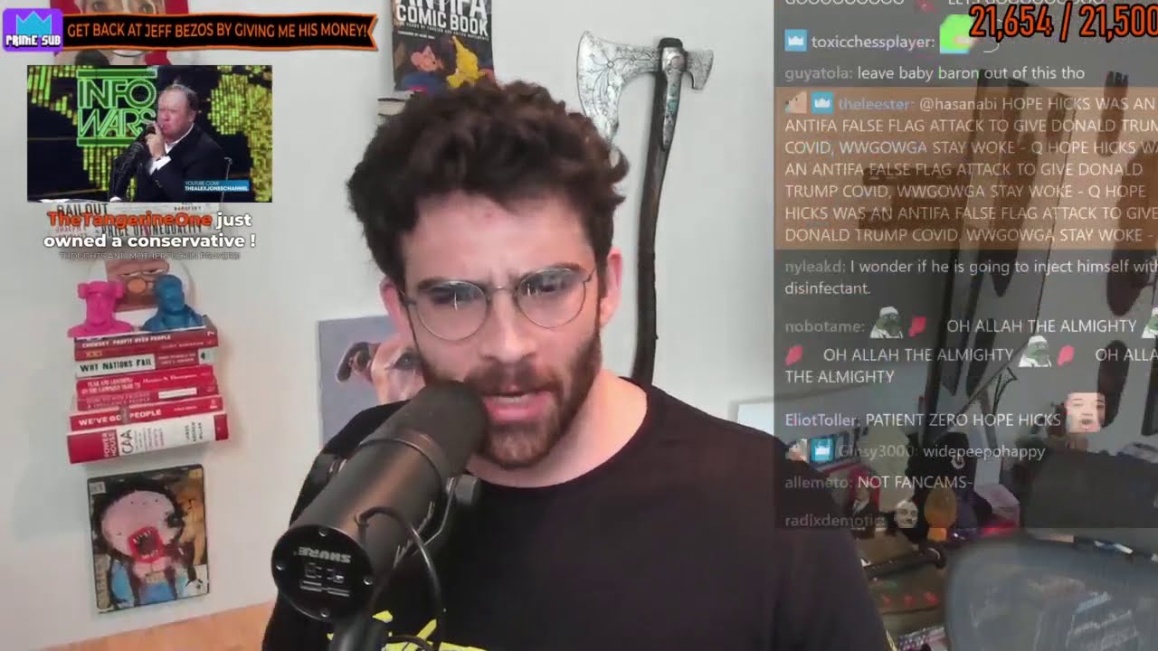 HasanAbi Stream October 2, 2020 - 🦀🦀🦀 TRUMP HAS COVID 🦀🦀🦀FULL VOD REUP ...