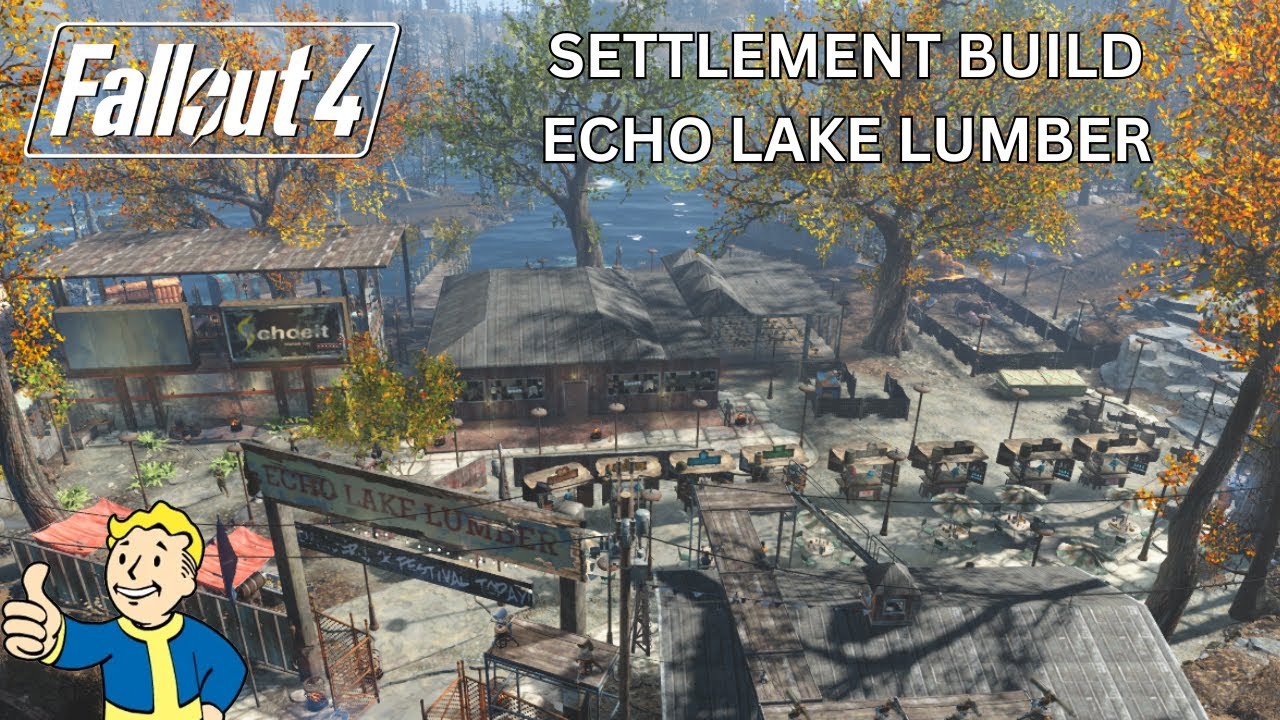 Settlement Build Echo Lake Lumber Far Harbour The Story of Fallout 4 ...