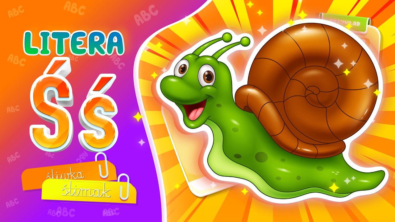 Litera Ś - Nauka alfabetu dla dzieci - bajka edukacyjna po polsku ...