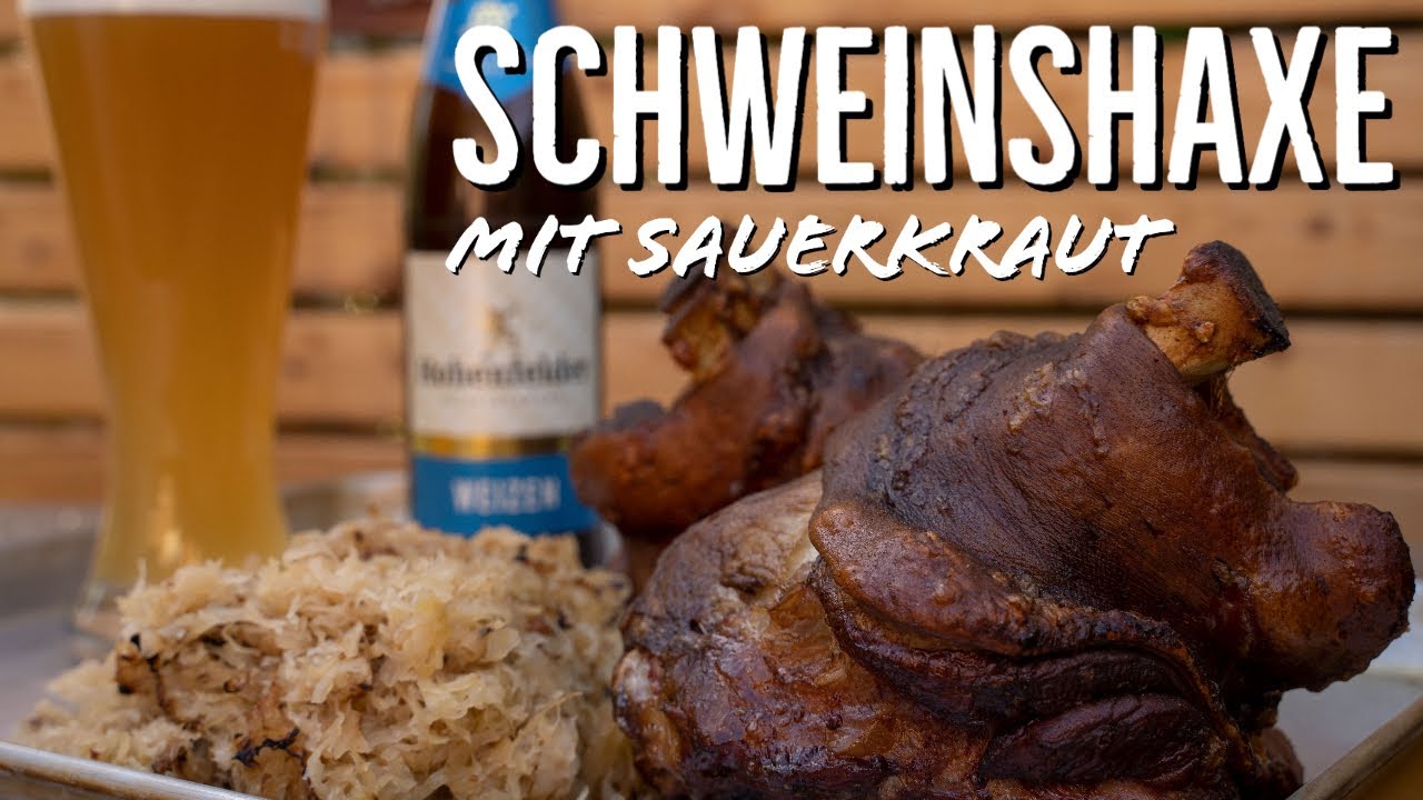 Schweinshaxe vom Grill - Haxe wie vom Oktoberfest - YouTube