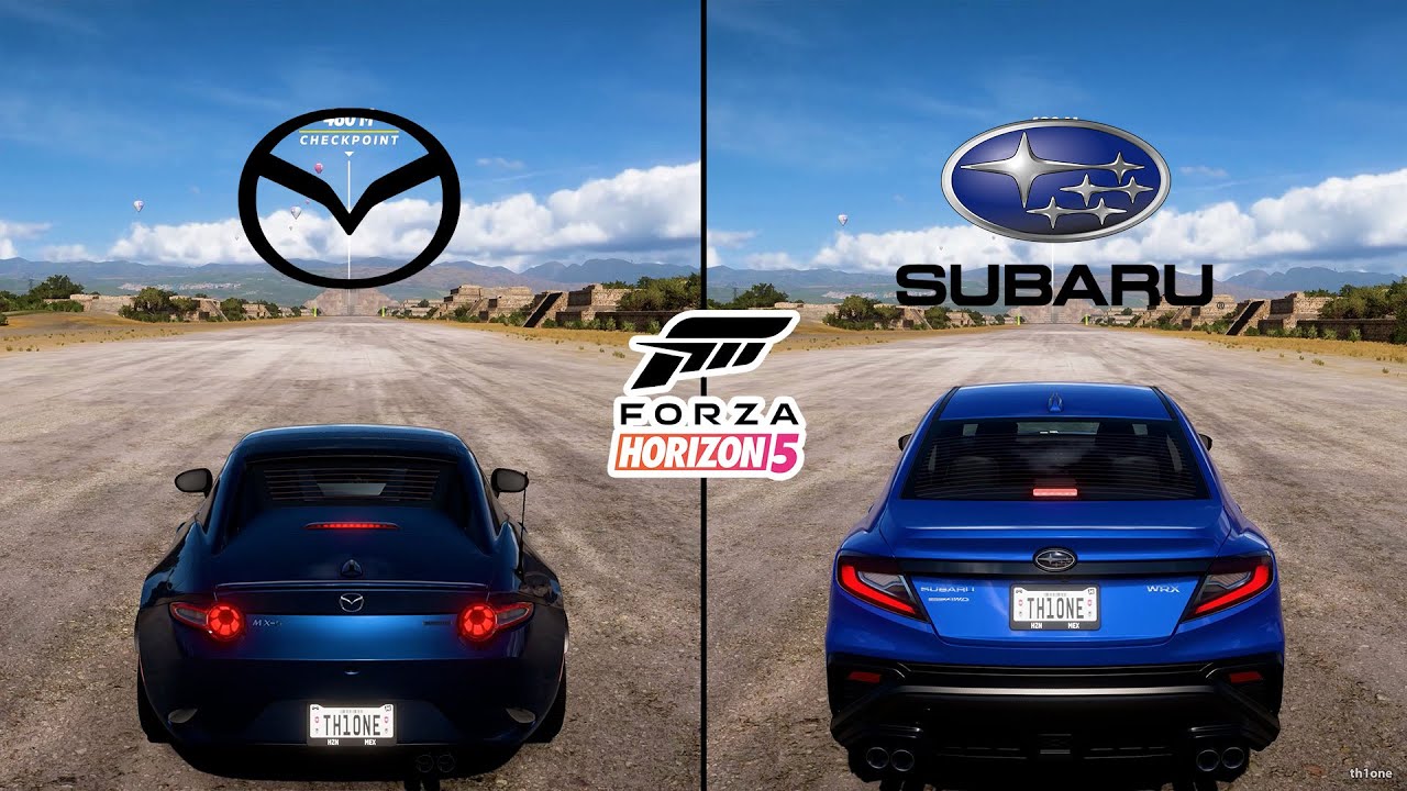 Mazda MX-5 Miata RF 2022 vs Subaru WRX 2022 – Forza Horizon 5 Sound ...
