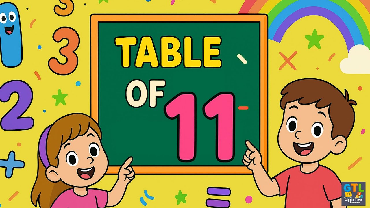 Table of 11 | Easy Multiplication for Kids | Learn Table of 11 for Kids ...