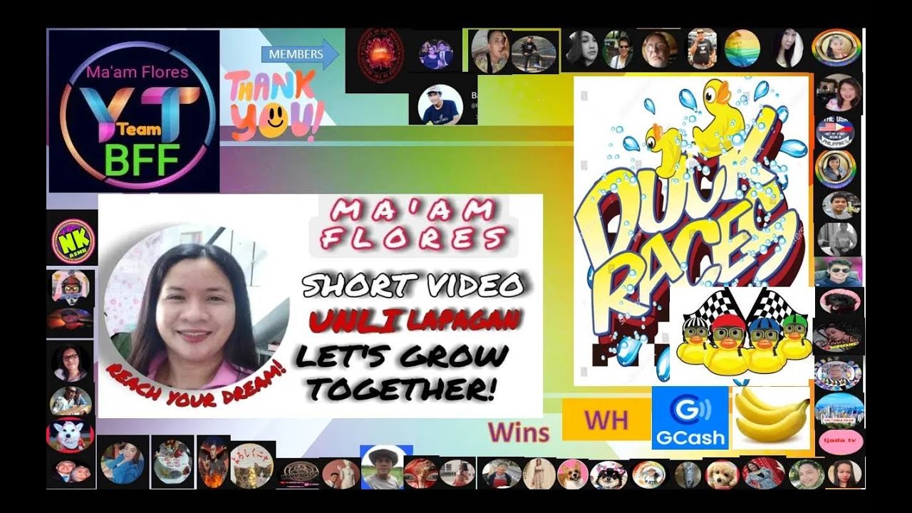 LS PROMOTE YOUR CHANNEL / DUCK RACE WINS GCASH?SUPERCHAT?BANANAS?WH ...