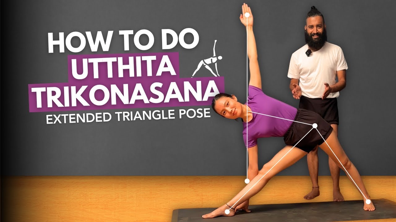 Master EXTENDED TRIANGLE POSE in 5 Minutes a Day! - YouTube