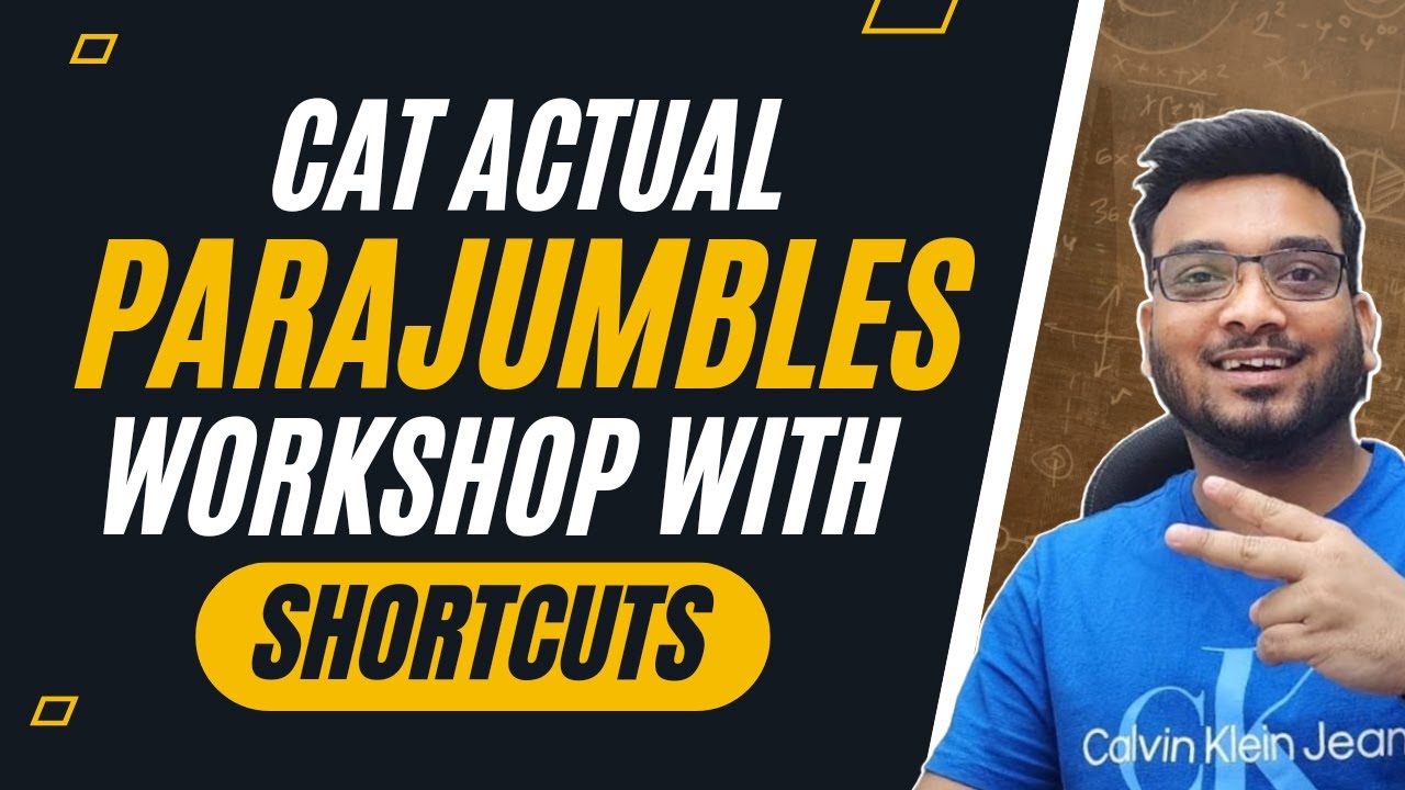 CAT Parajumble Tricks, Get 100% accuracy in actual CAT Parajumble ...