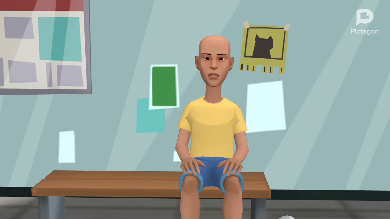 Plotagon Laziness | Caillou robs a flower shop in Washington - YouTube