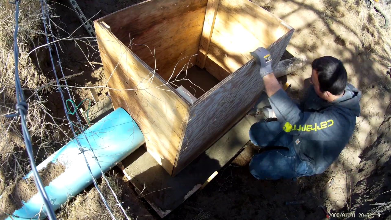 Building irrigation transition box - YouTube