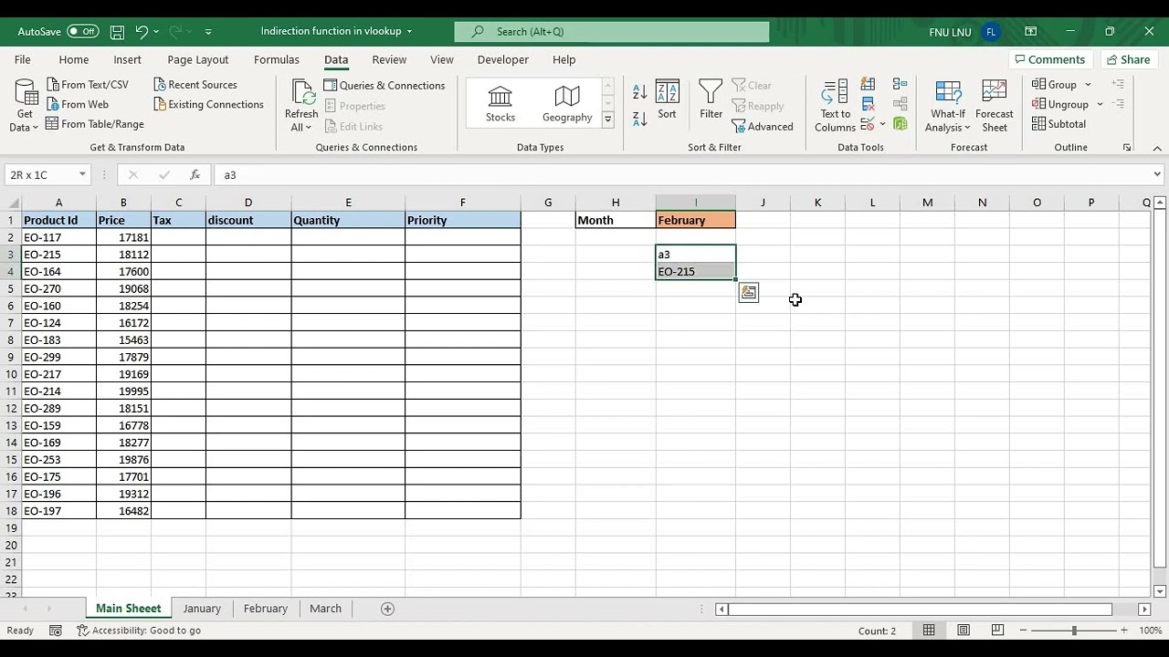 How To Use Indirect Function In Vlookup Function YouTube How To Use Indirect Function In Vlookup Function YouTube