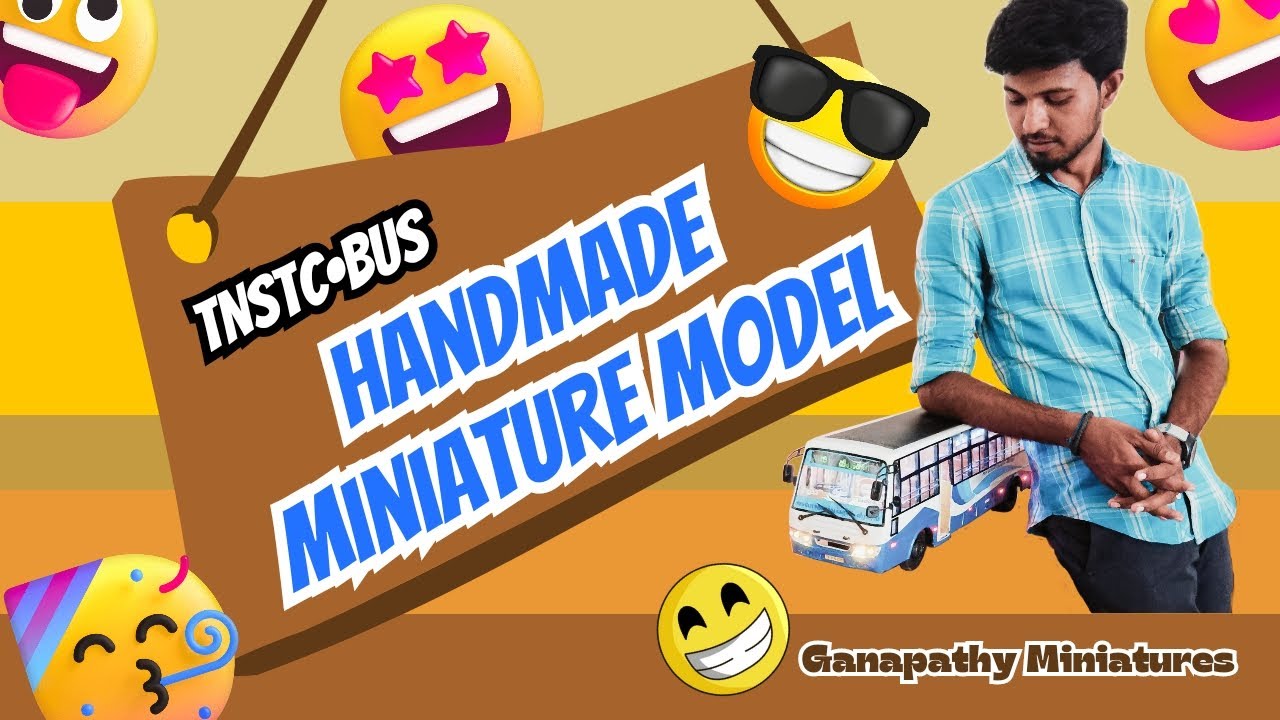 🤩 Handmade Miniature model of our beloved TNSTC Bus 🤓 Ganapathy ...