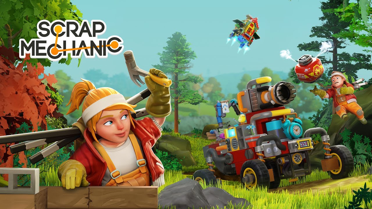 🔴LIVE - Scrap Mechanic - Day 2 Surviving, Building, and Mean Robots ...