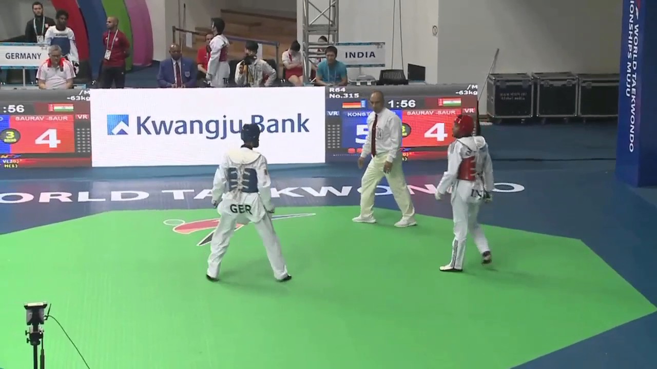 India vs Germany men -63kg (R64) WTF World Taekwondo Championship 2017 ...