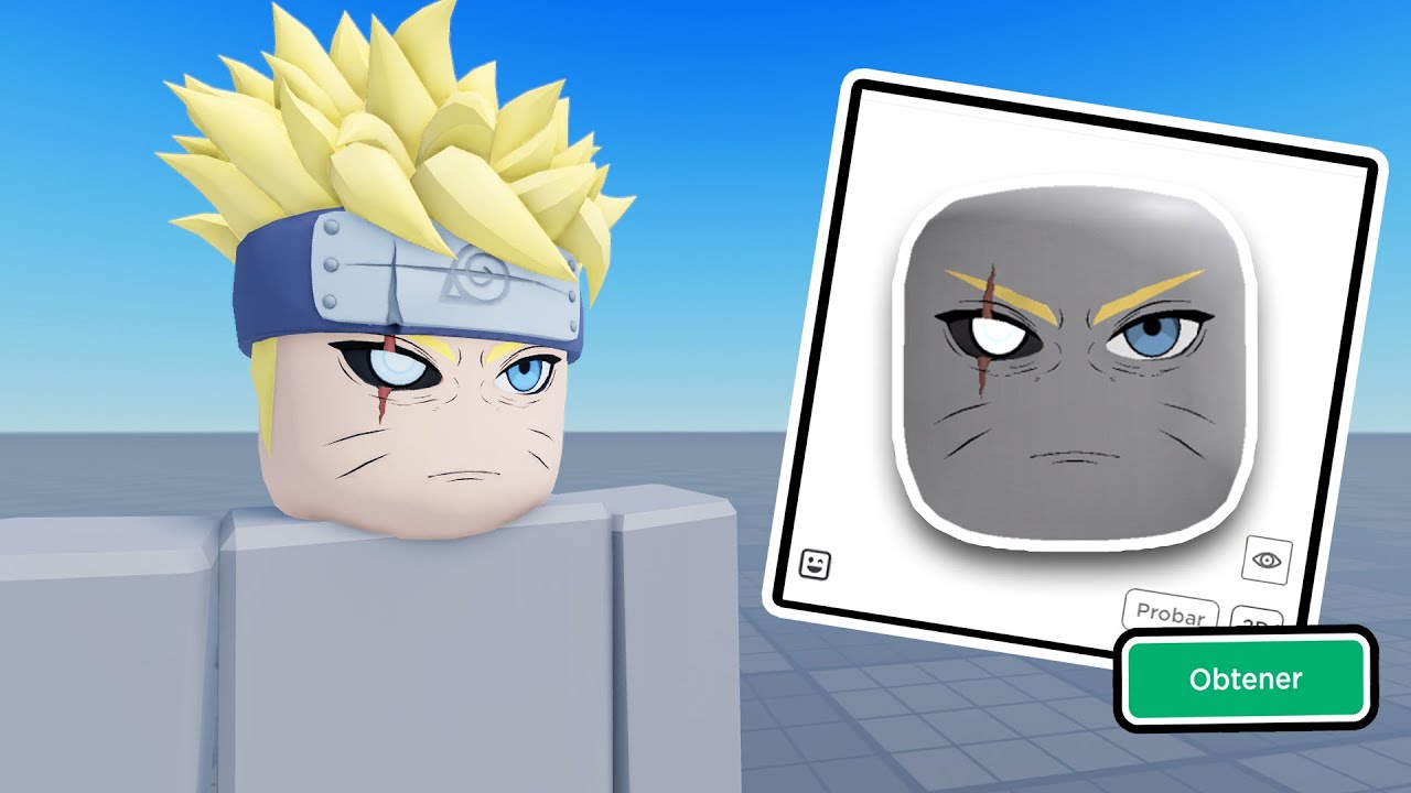 RAPIDO!! NUEVA CARA DE BORUTO UZUMAKI GRATIS EN ROBLOX! *UGC GRATIS* *2 ...