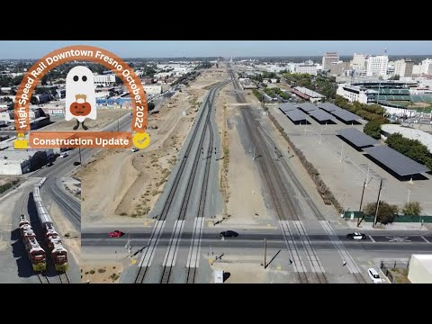 High Speed Rail, Union Pacific Railroad, Downtown Fresno, October 2022 ...