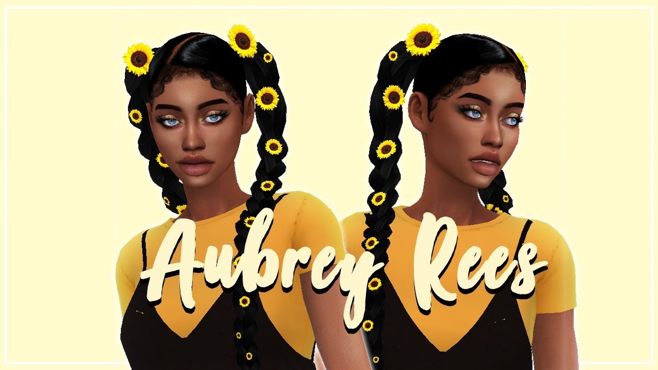 Sims 4 CAS | Aubrey Rees + CC Links! - YouTube