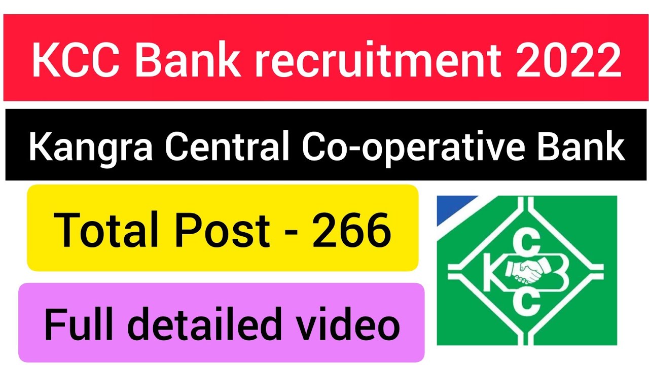 KCC Bank recruitment 2022 | Kangra central bank bharti | notification ...