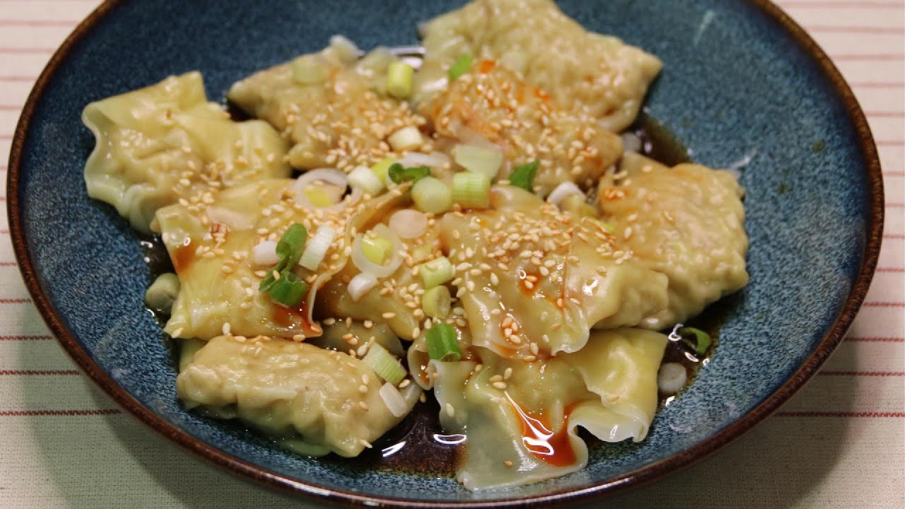 Spicy Szechuan Wontons - Homemade with easy recipe! - YouTube
