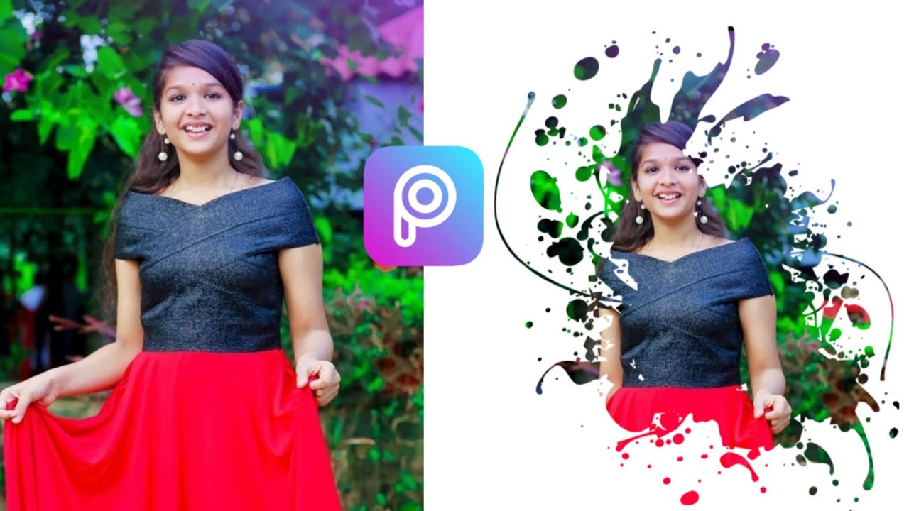Picsart unique splatter effect | picsart new editing tutorial | picsart ...