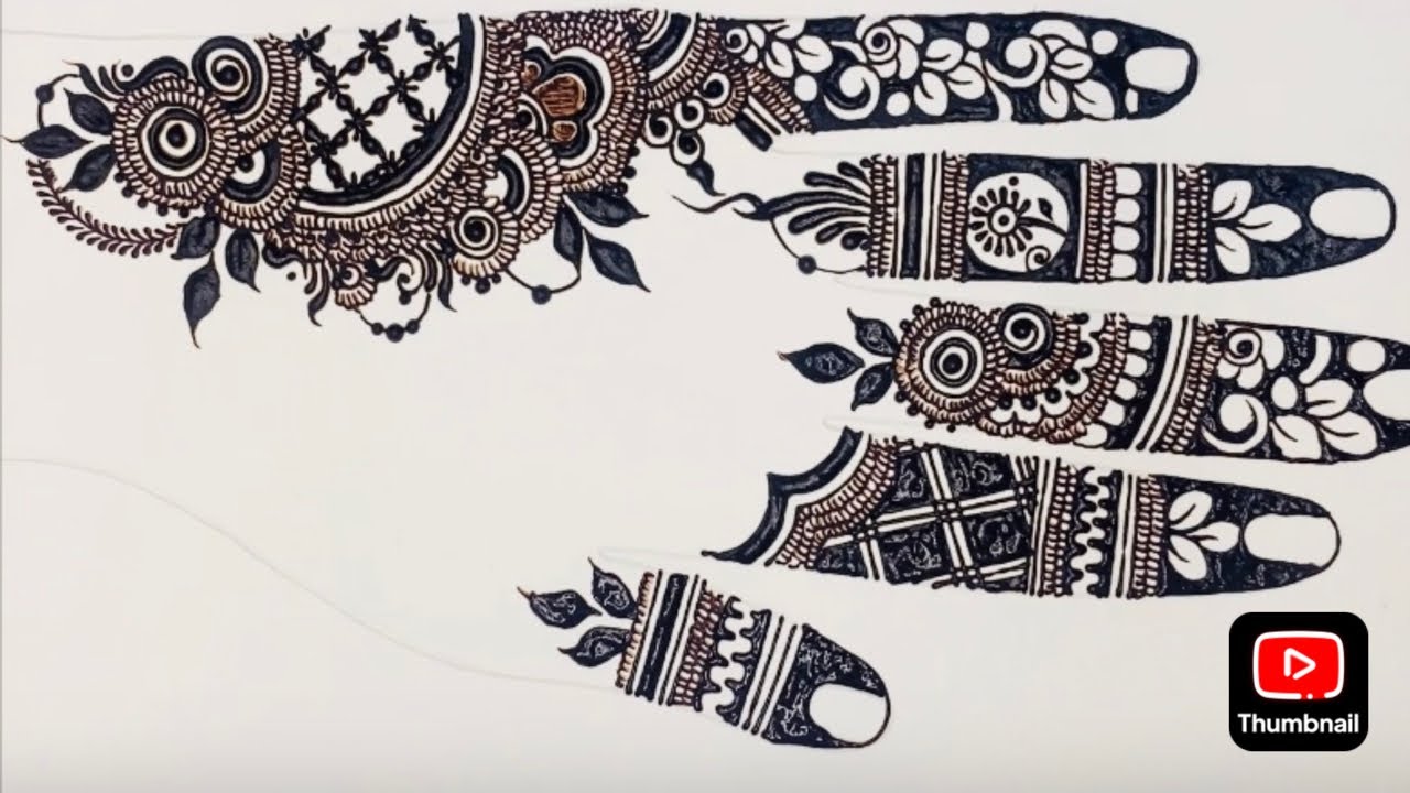 Easy Party Mehndi Design // Simple And Easy Mehndi Design For Beginners ...