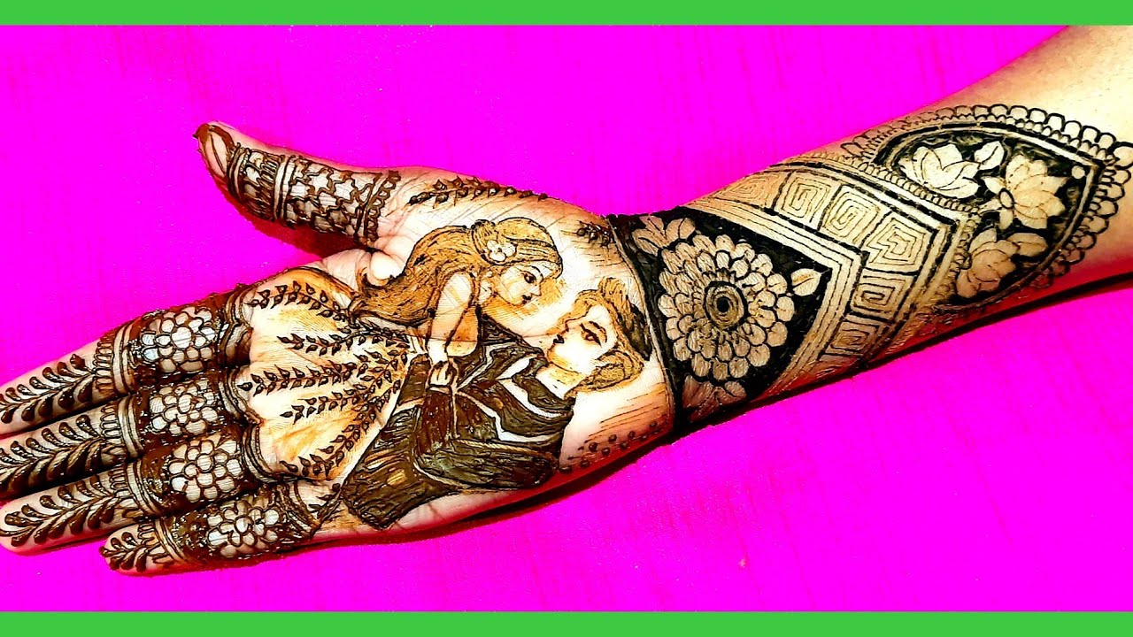 ROMANTIC COUPLE MEHNDI DESIGN - new trendy fullhand bridal mehandi ...