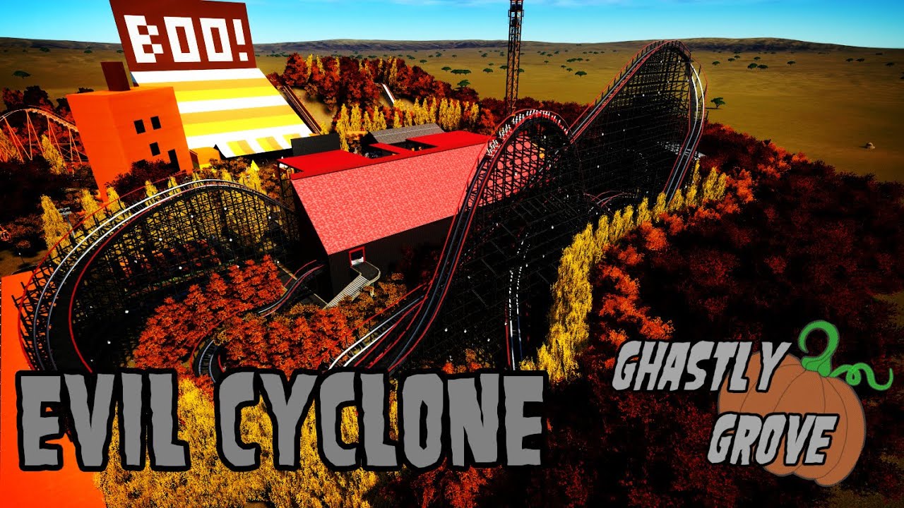 Planet Coaster: Evil Cyclone (Ghastly Grove) - YouTube
