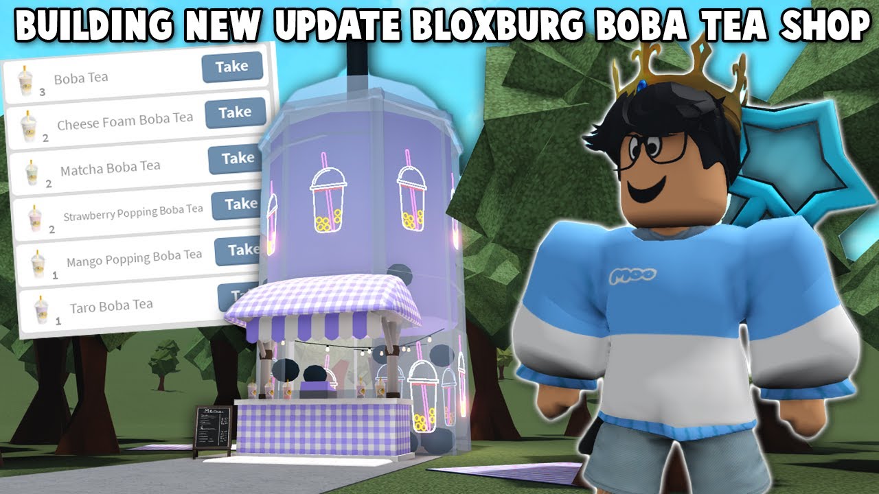 BUILDING A NEW BLOXBURG BOBA SHOP WITH THE SUMMER UPDATE... - YouTube