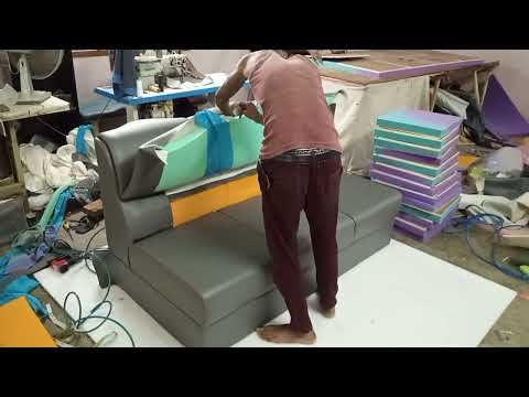 leather sofa Making // how to make leather sofa 2023// 3+2 sofa making