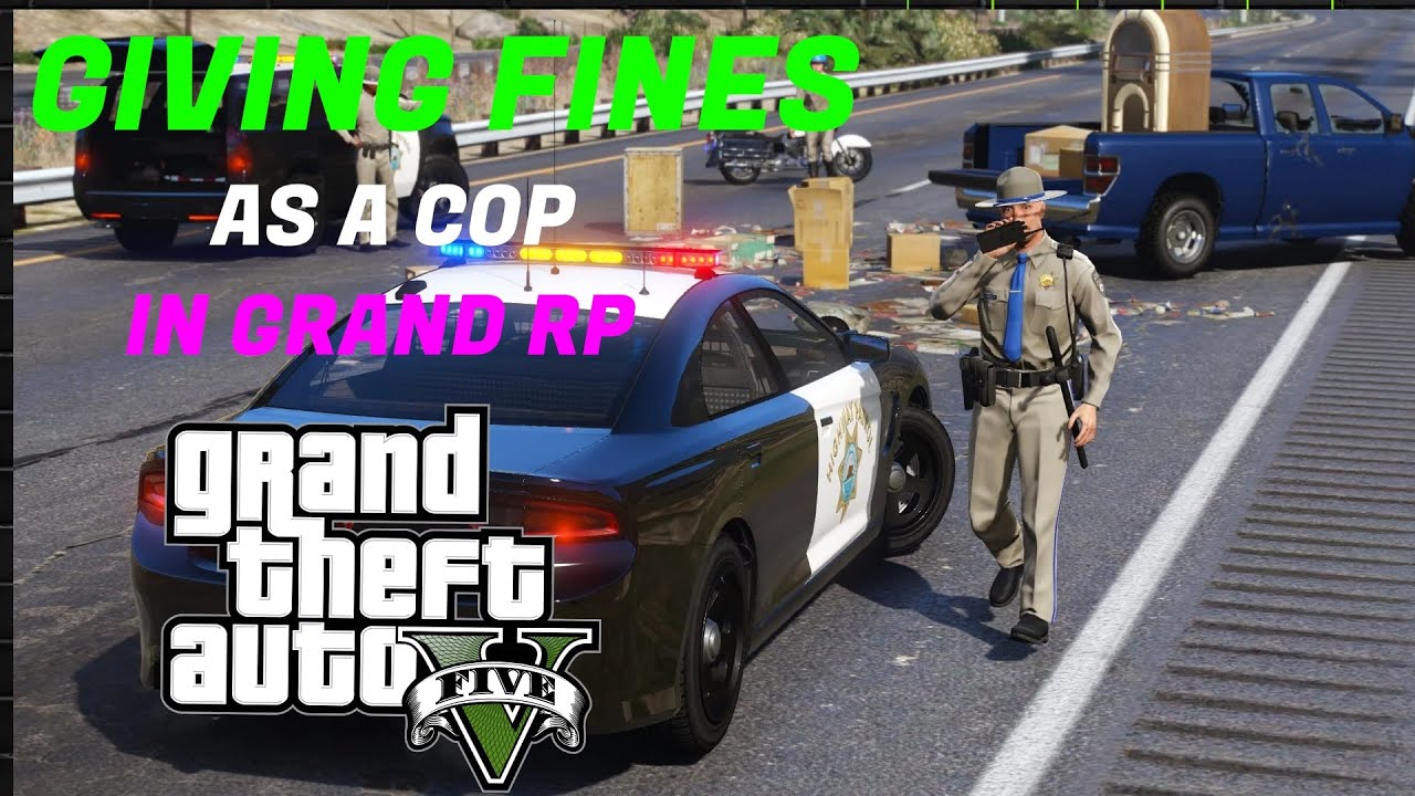 Giving Fines As a COP in Grand RP 👮‍♂️ | Grand RP Cop Series | GTA 5 ...