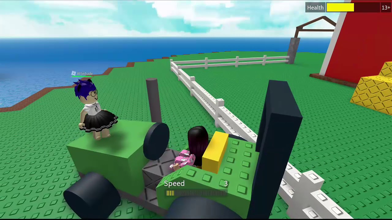 Roblox tractor - YouTube
