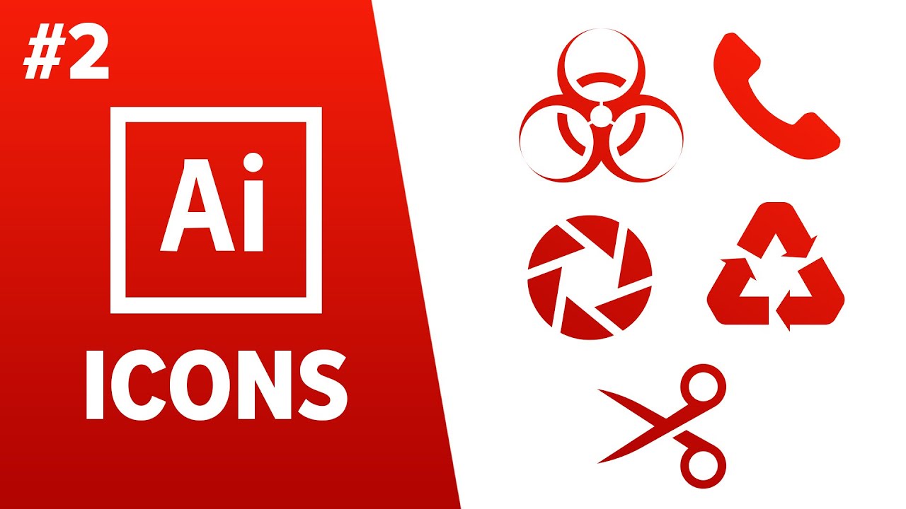 Make Icons Fast and Easy Tutorial #2 Adobe Illustrator - YouTube