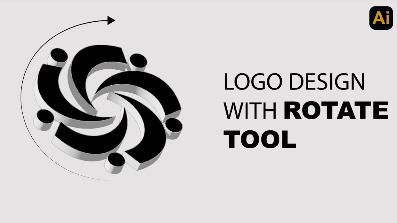 Logo Design With Rotate Tool in Illustrator CC | Adobe Illustrator ...