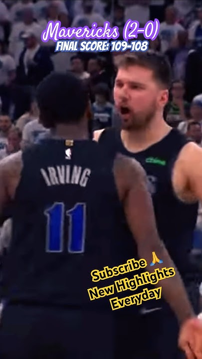 Game 2 West Finals: #5 Mavericks vs. #3 Timberwolves | NBA Highlights 🏀 - YouTube