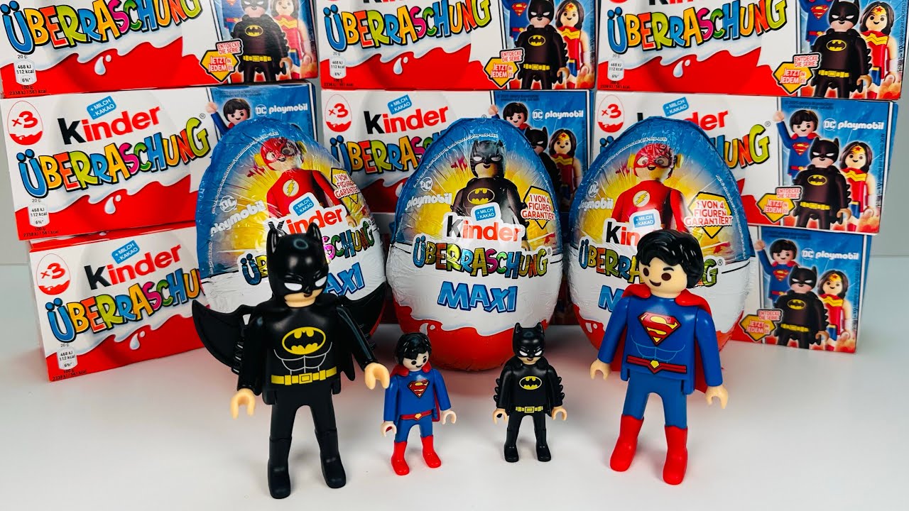 NEW Kinder Surprise Unboxing 25/26 PLAYMOBIL DC Part 4. Новые Киндер ...