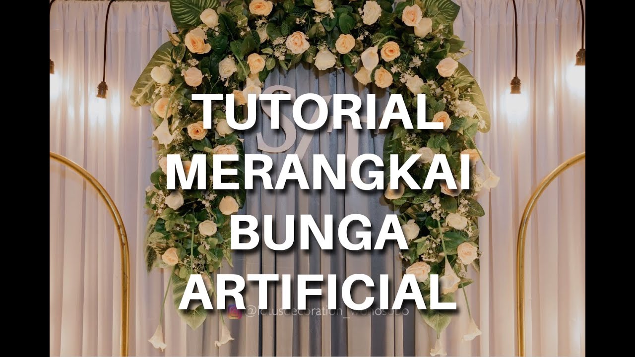 Tutorial merangkai bunga artificial / bunga palsu - YouTube
