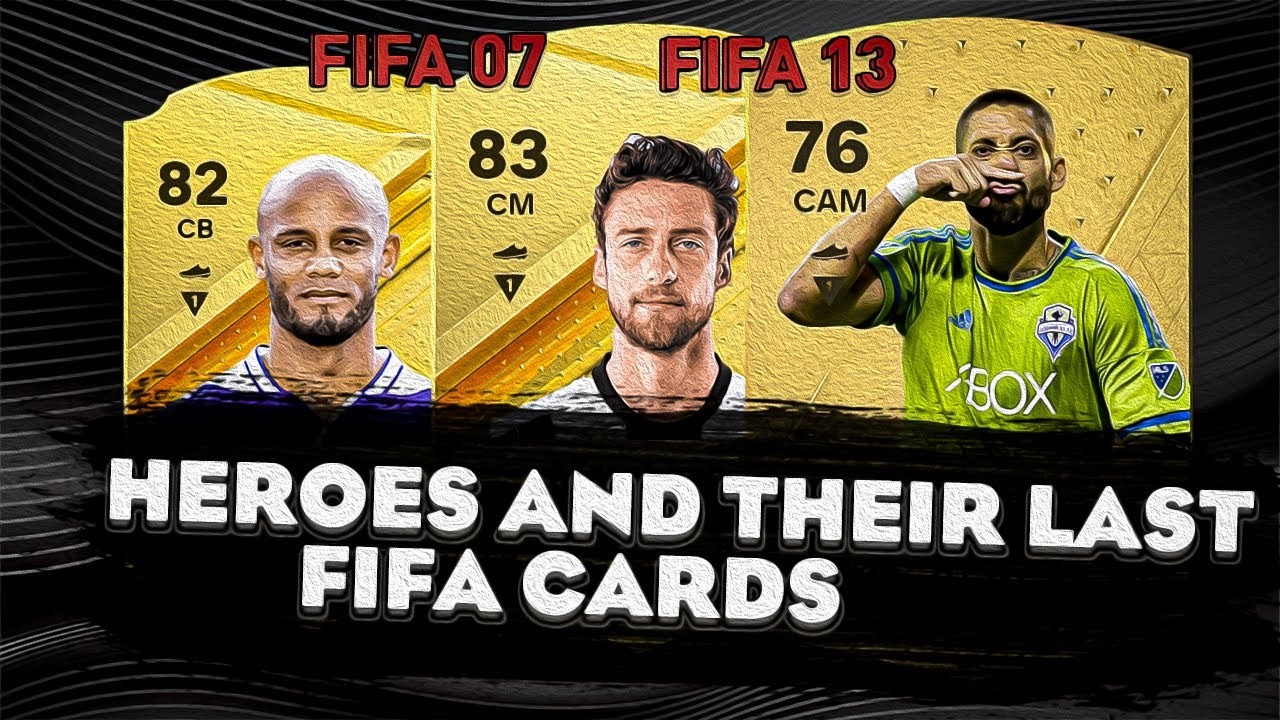 HEROES and their last FIFA cards! (Kompany, Lucio, Toure...) - YouTube