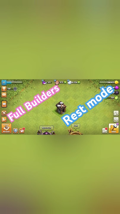 Full builders in rest mode | Loss of loot || clash of clans || #coc || #shorts || #builder - YouTube