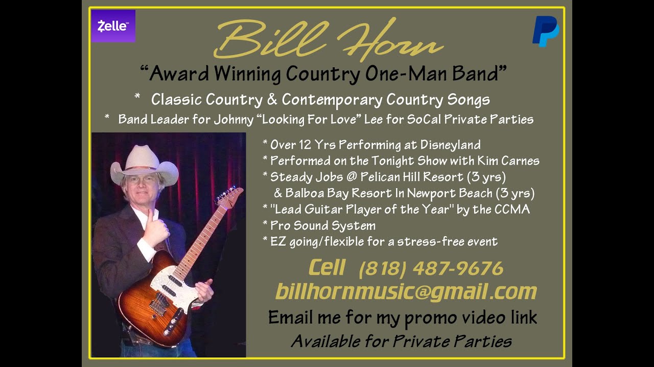 Bill Horn Classic Country Solo @ the 50th Reunion of The Little House ...