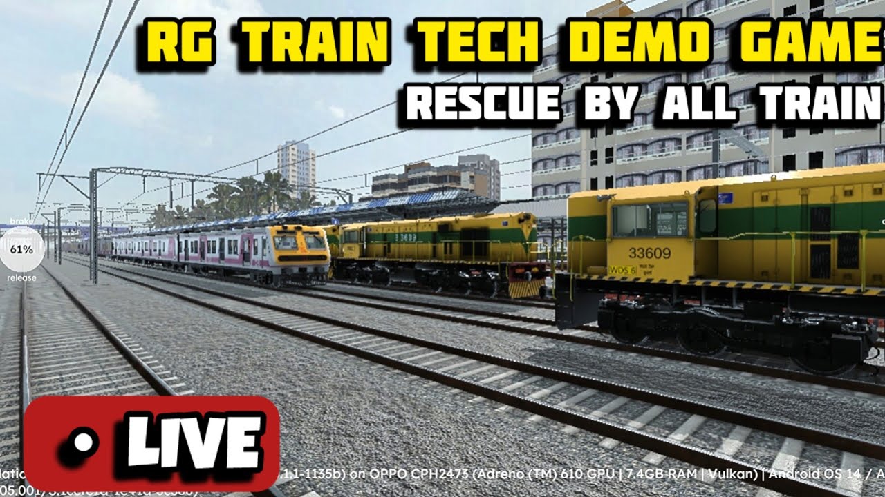 RG Train Tech Demo Game | Rescue By All Train | Live Stream - YouTube