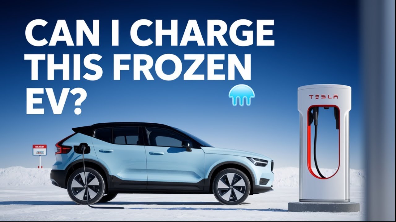 Frozen EV Charging In A Canadian Winter | 10%-80% Challenge - YouTube