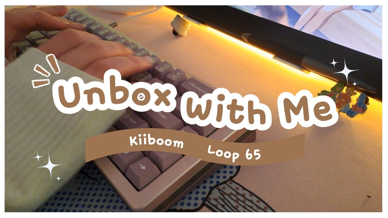 Kiiboom Loop 65 Full Unboxing & Typing ASMR (No Talking) - YouTube