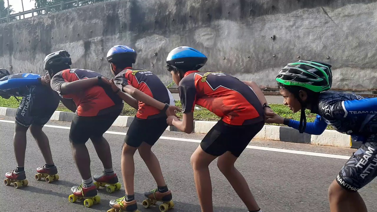 ANANTHAPURI ROLLER SKATING CLUB ROAD PRACTICE - YouTube
