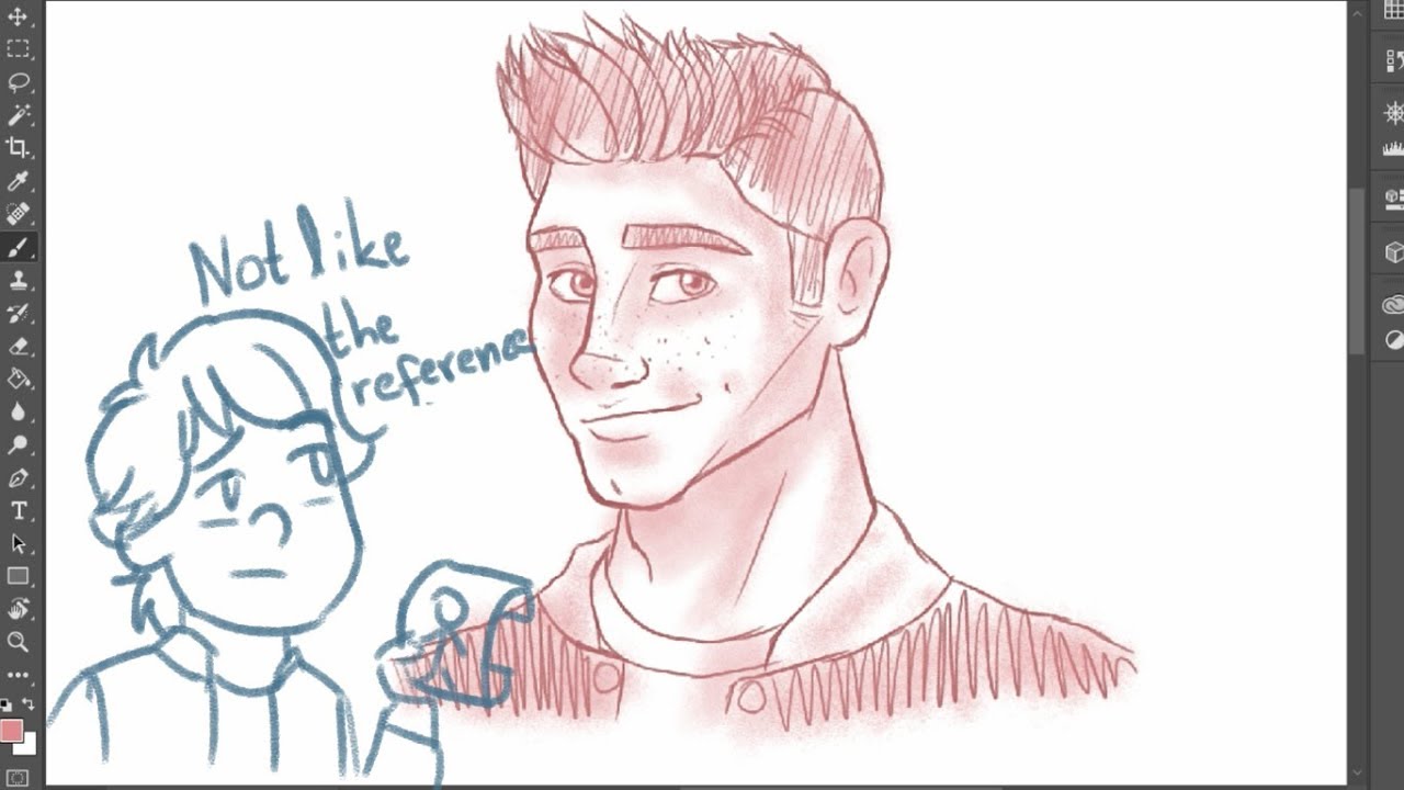 Accepting failure - Drawing my OC wrongly and trying again - YouTube