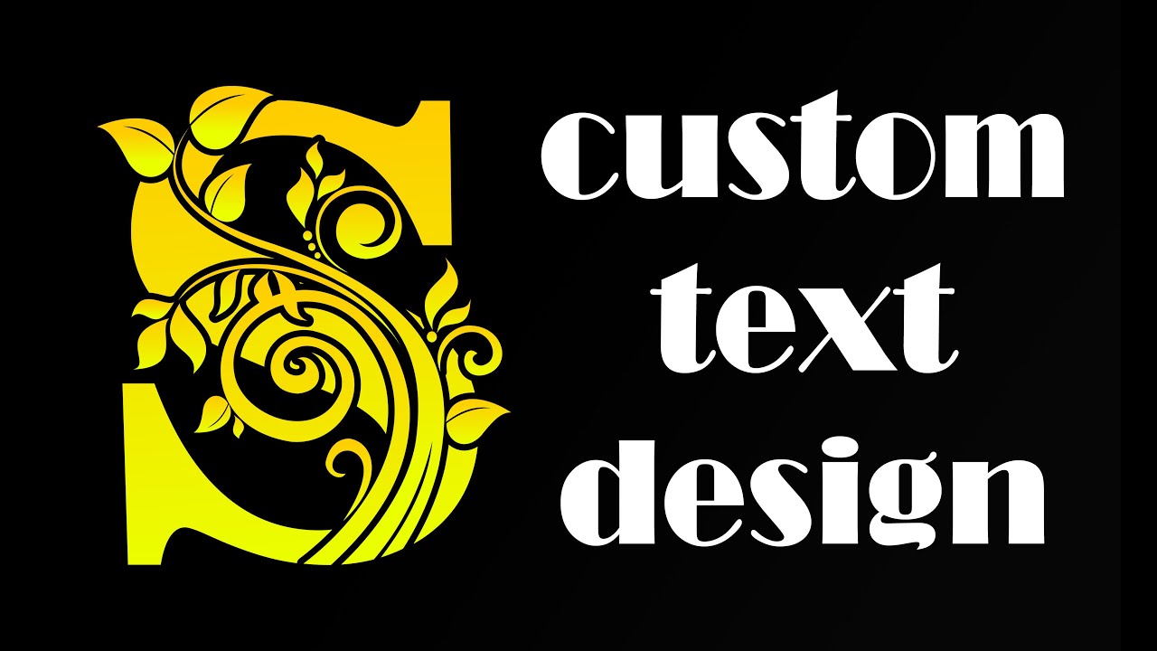 CORELDRAW 2021 || HOW TO CUSTOM TEXT DESIGN IDEA || FLORAL TEXT DESIGN ...