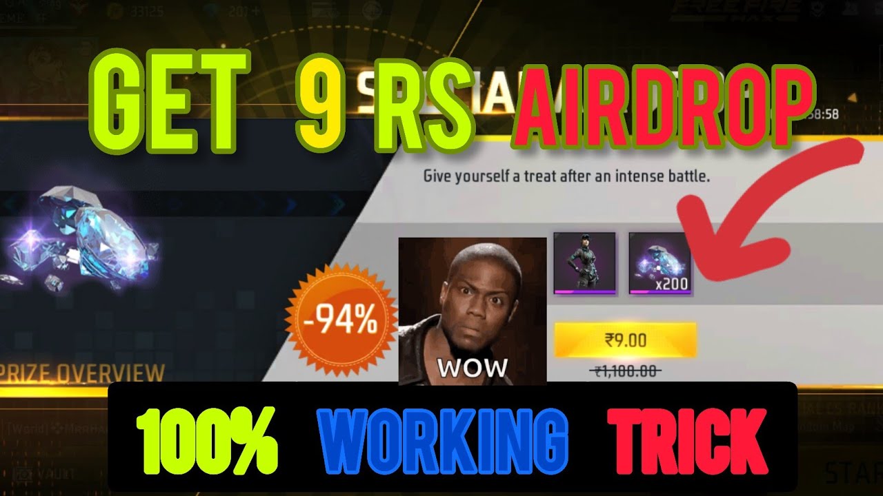 GOT 9 RUPEES 🤩SPECIAL AIRDROP || 100% Working Tricks To Get 9Rs Airdrop ...