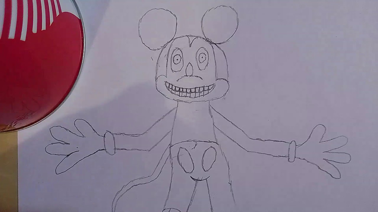 Drawing a Creepy Mickey Mouse... - YouTube