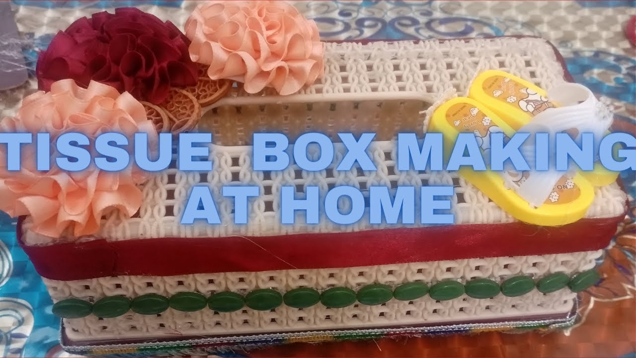 TISSUE BOX MAKING AT HOME | BEST REUSE IDEAS -DIY CRAFT | WASTE ...