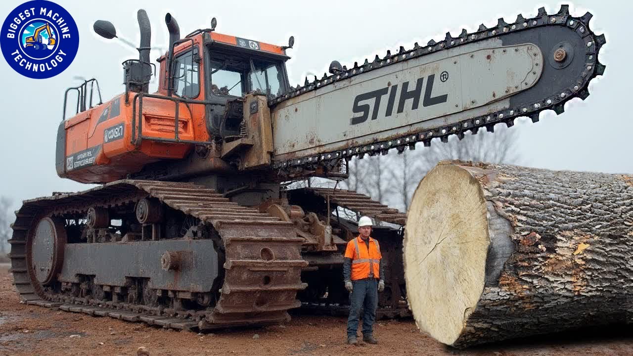 Extreme Dangerous Monster Stump Removal Excavator | Fastest Stump ...
