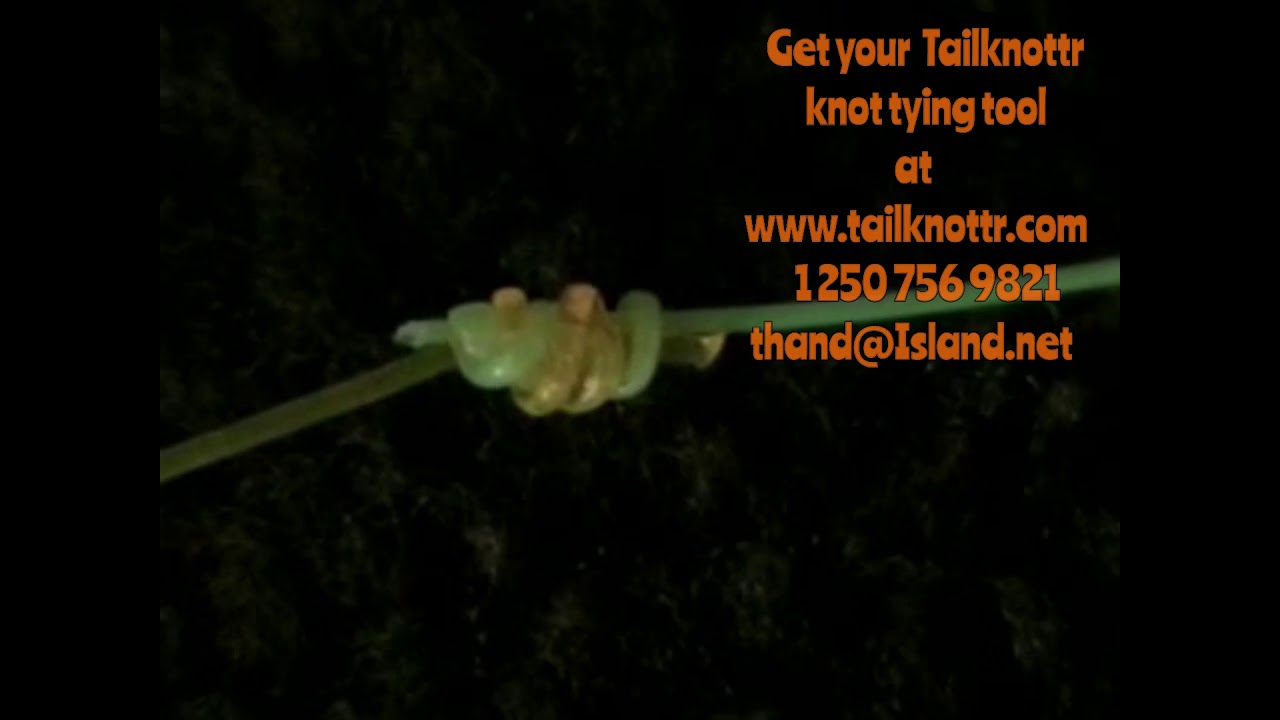 Tailknottr A very UNIQUE knot tying tool - YouTube