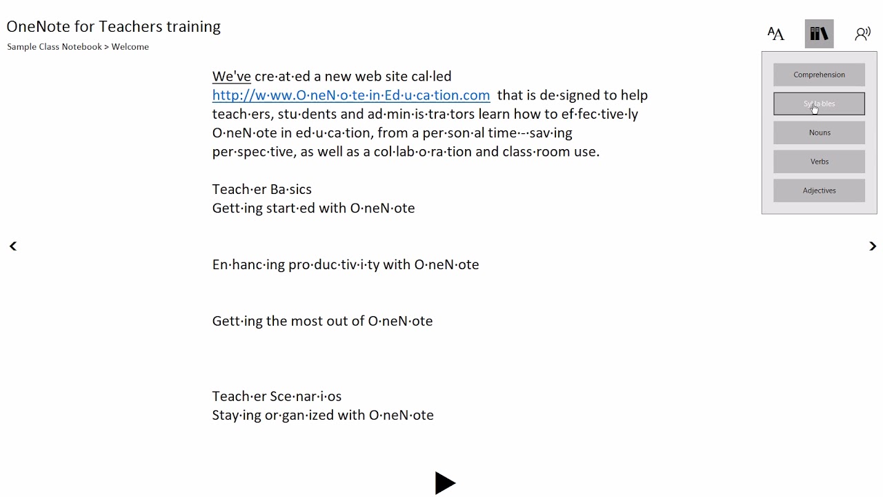 OneNote Learning Tools - YouTube