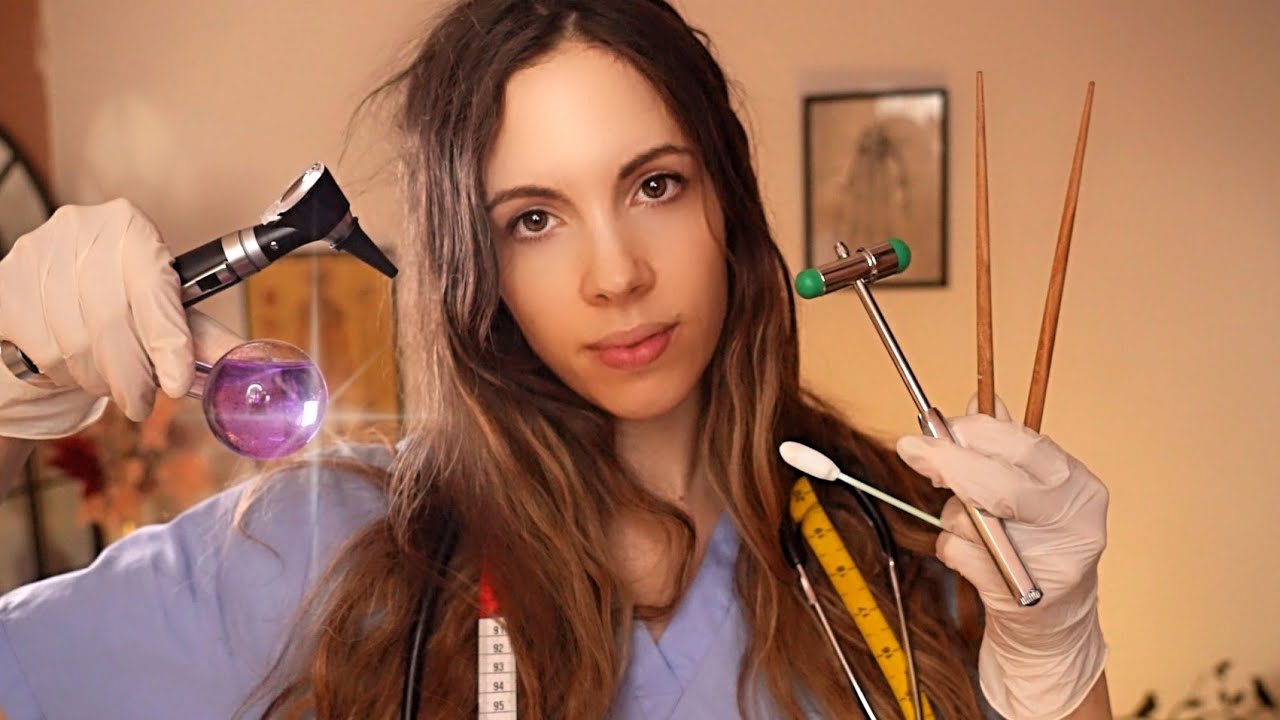 ASMR Total Medical Examination (Face Inspection, Ear Cleaning, Scalp ...