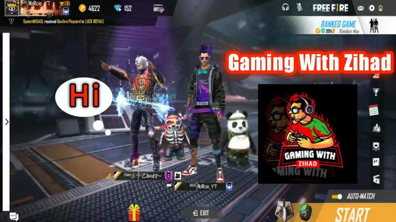 Gaming With Zihad ভাই এর সাথে খেল্লাম।১৭ কিলের Rank Match With Boyaah I ...